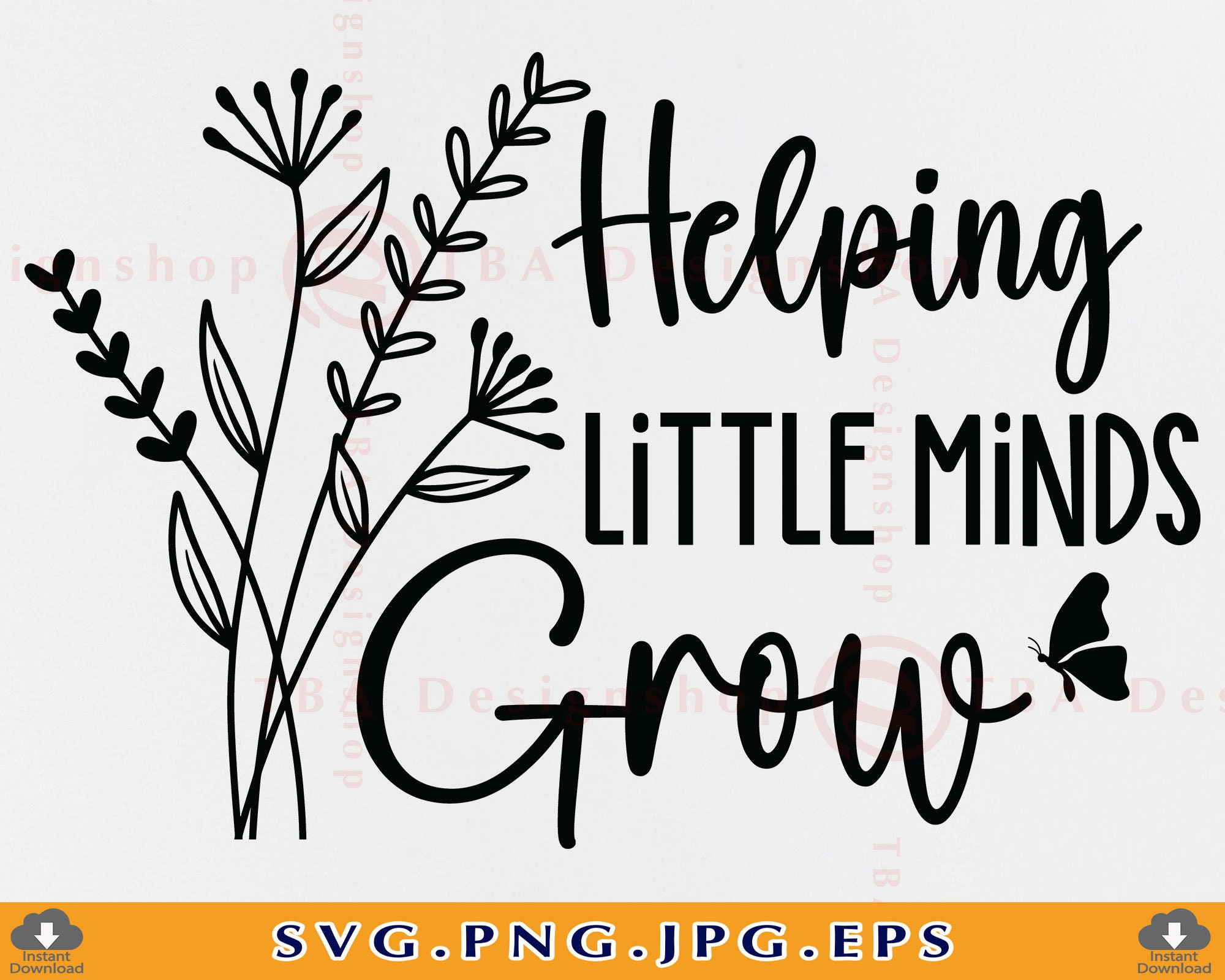 Helping Little Minds Grow Svg Teacher Gift SVG Wildflowers - Etsy