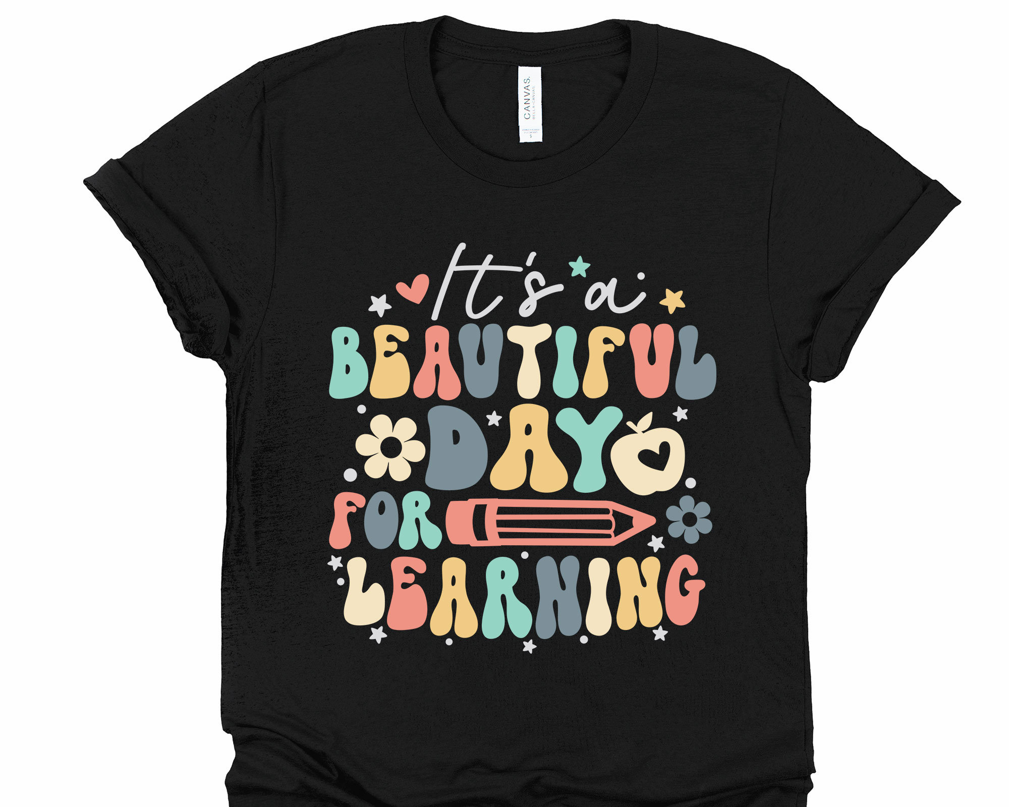 Its A Beautiful Day for Learning Svg, Teacher Gifts SVG, Retro Teacher ...