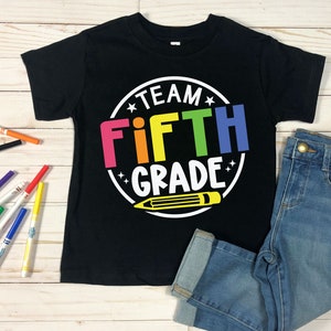 Team Fifth Grade SVG, Fifth Grade Shirt SVG, 5th Grade Gift SVG, 5th ...