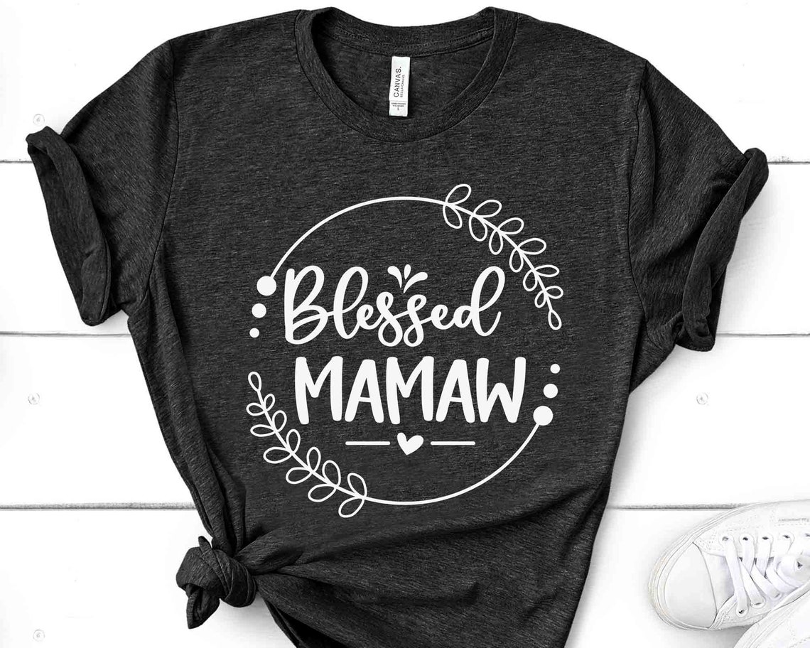 Blessed Mamaw Floral SVG, Grandma Gift, Cricut Cut File (digital ...