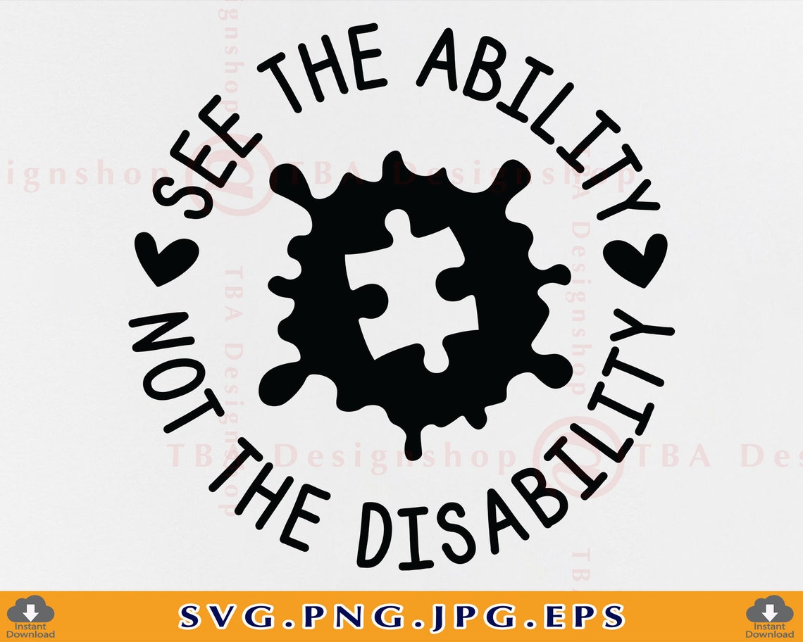 See the Ability Not the Disability Svg Autism Awareness SVG - Etsy