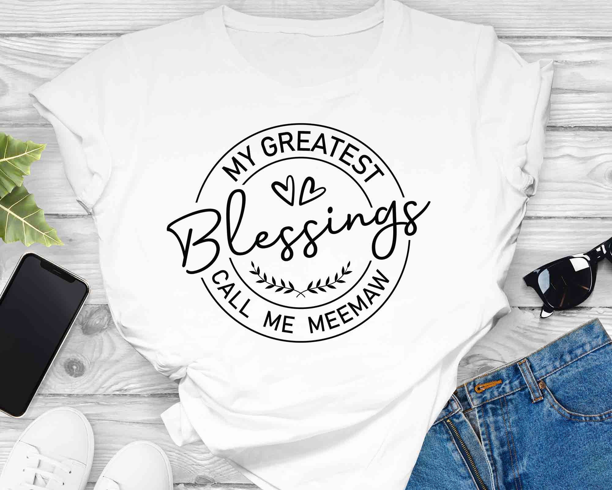 Meemaw Blessings Saying SVG, PNG, Cricut Cut File (digital Download) - Etsy