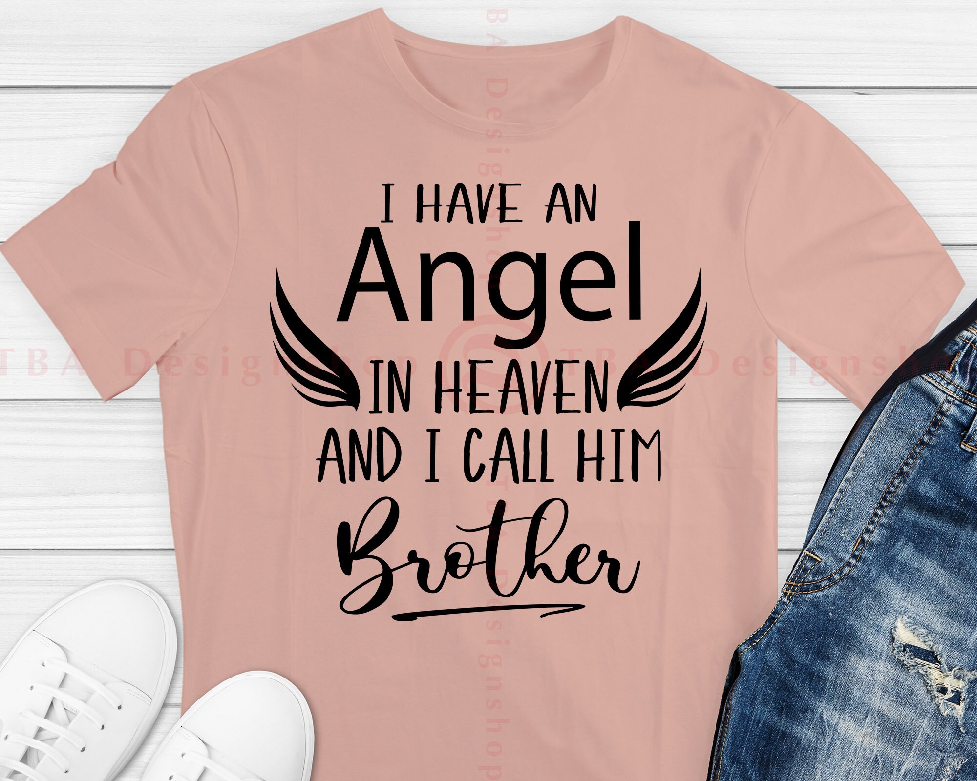 I Have an Angel in Heaven I Call Him Brother Svg Brother Svg - Etsy