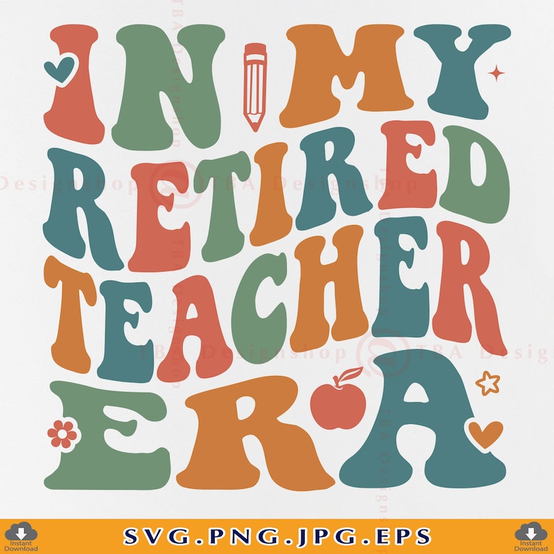 Retired Teacher - Etsy