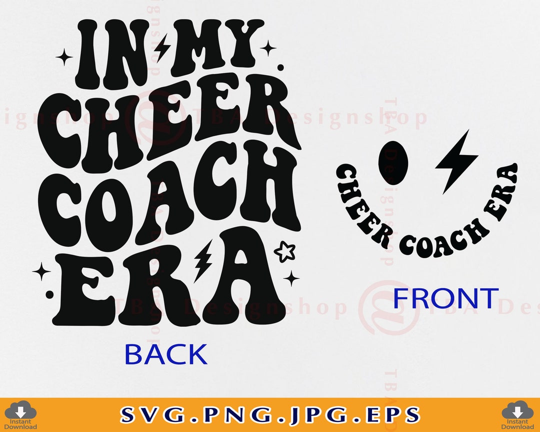 In My Cheer Coach Era SVG PNG Cheer Coach Gift Cheerleading - Etsy