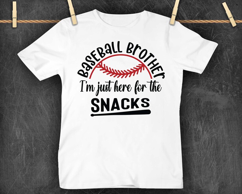 Baseball Brother SVG, Funny Snacks Design (cut Files) - Etsy