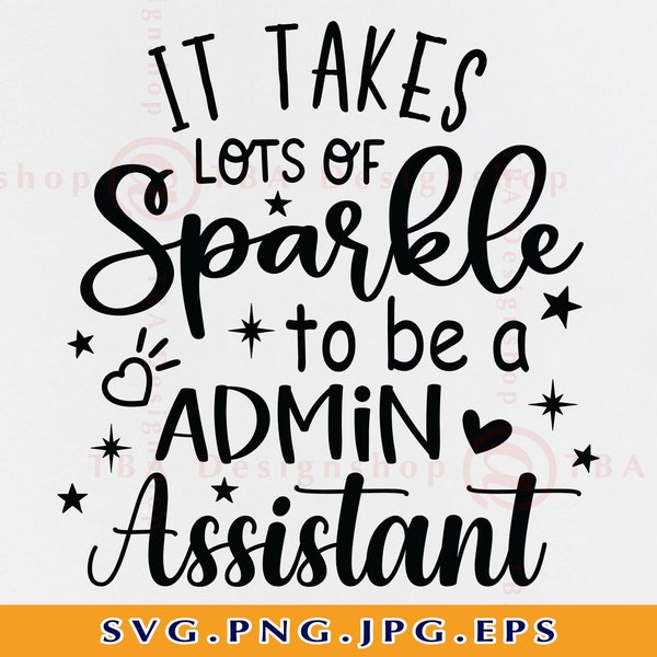 It Takes a Lot of Sparkle to Be an Admin Assistant - Etsy