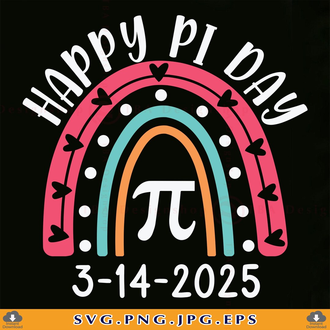 Happy Pi Day SVG, Math Teacher Shirt SVG, Math Teachers Svg, Rainbow Pi ...