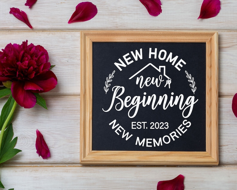 New Home New Beginning New Memories SVG New Home Sign SVG - Etsy