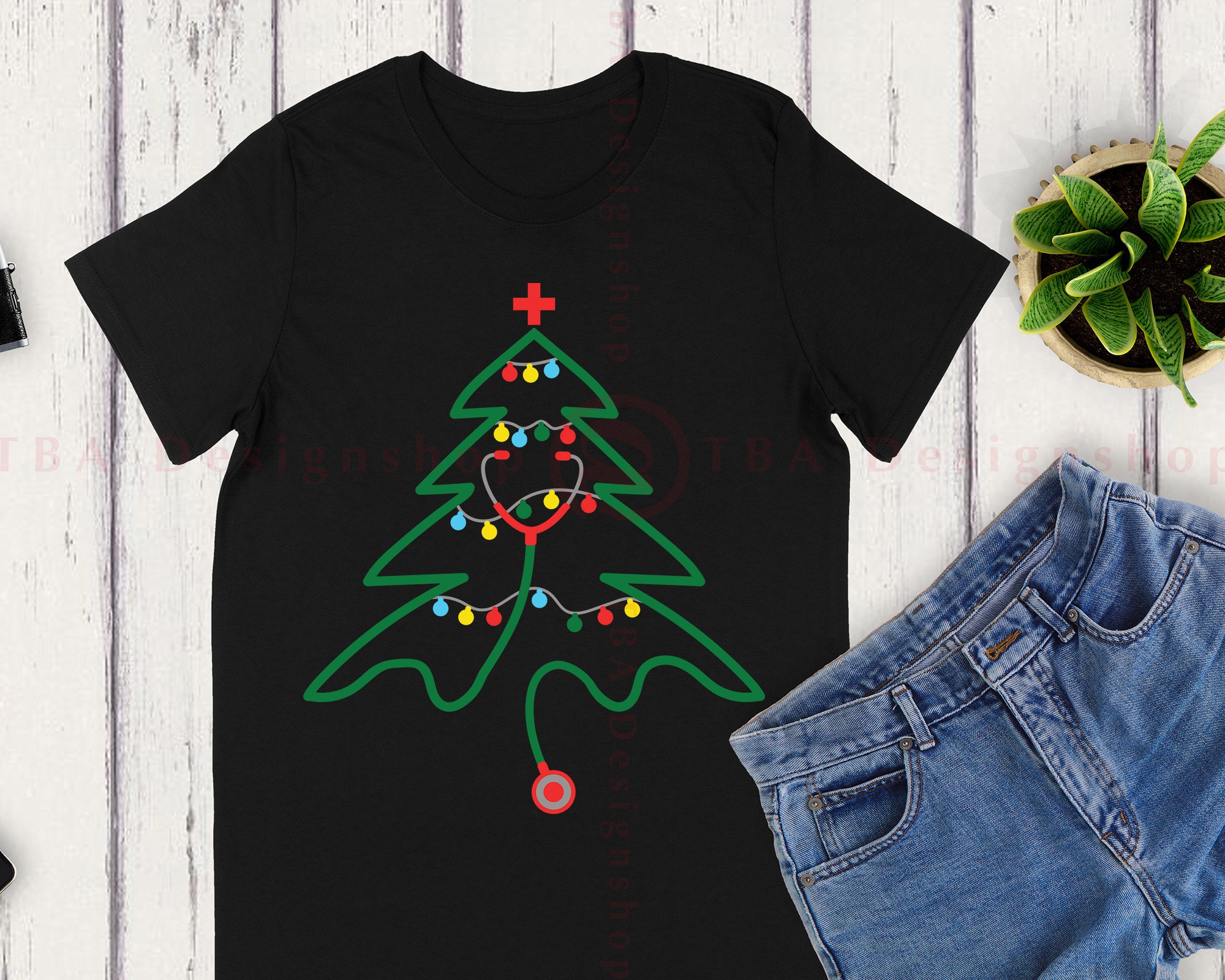 Medical Christmas Tree Svg, Stethoscope Christmas Tree Svg,nurse Doctor ...