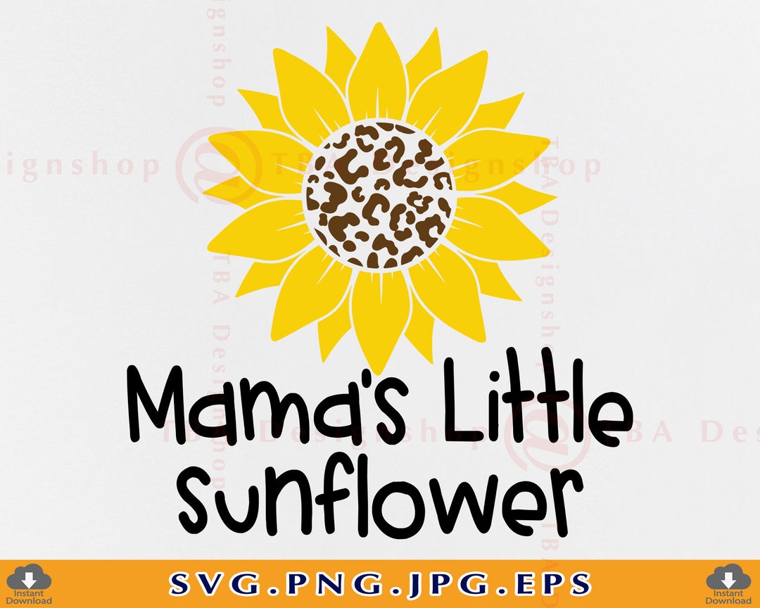 Mama's Little Sunflower SVG, Baby Sunflower Shirt SVG, Baby Gift SVG ...