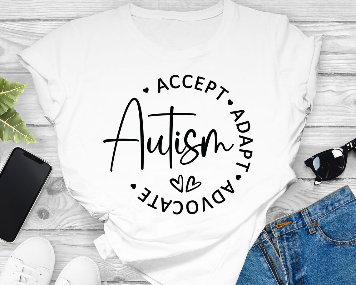 Autism Awareness SVG Accept Adapt Advocate SVG Autism Quotes - Etsy