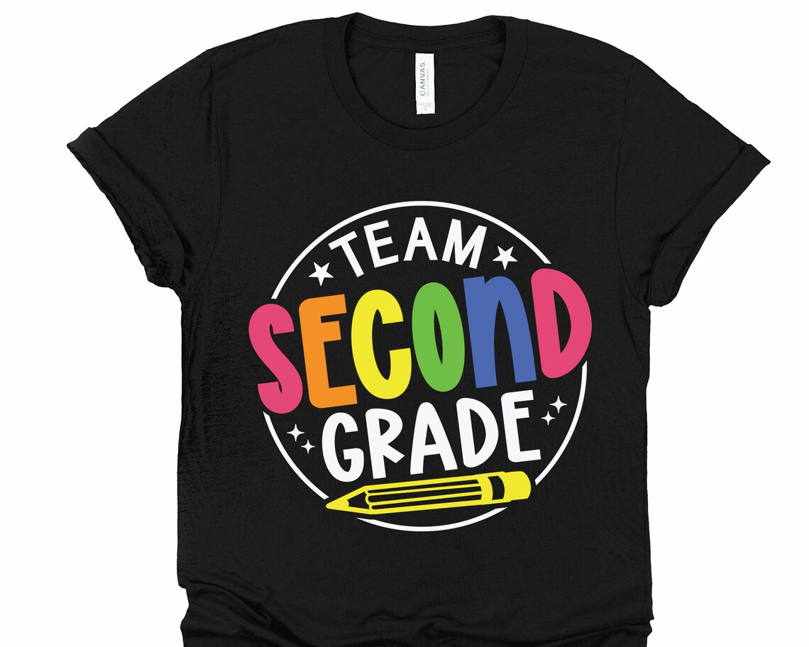 Team Second Grade SVG Second Grade Shirt SVG 2nd Grade Gift - Etsy