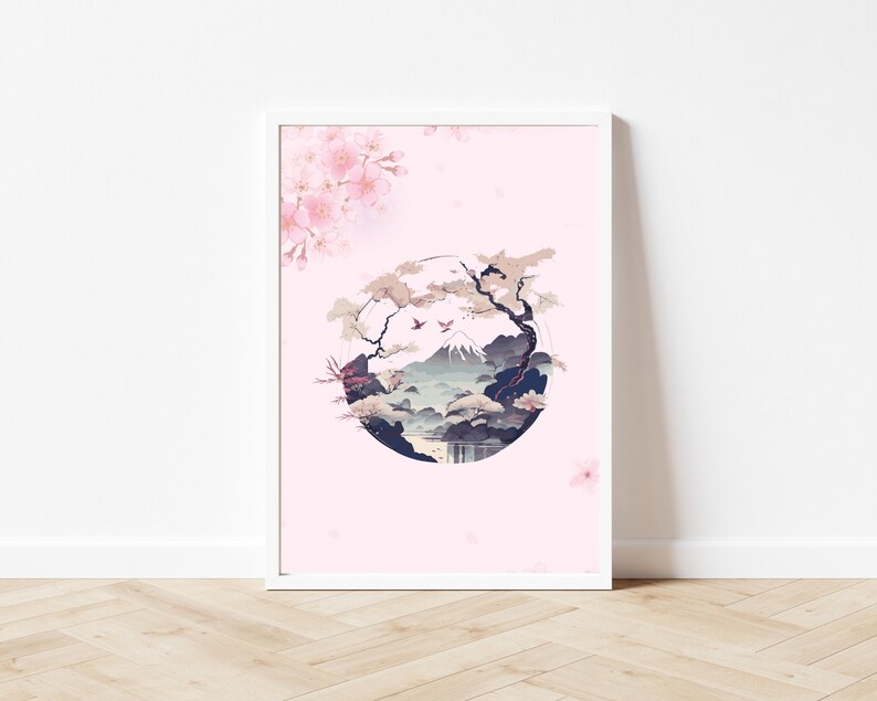 Japanese Landscape Wall Art Printable Japanese Landscape Wall Decor ...