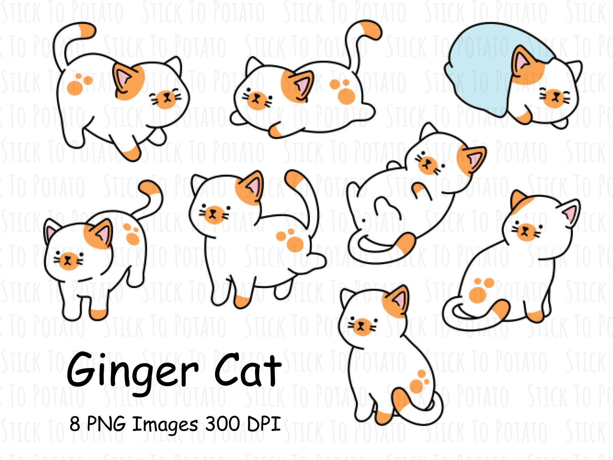 Ginger Cat Clipart