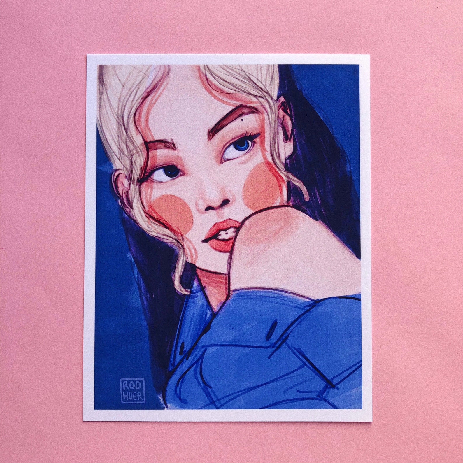 Jennie Art Print Jennie Portrait BLACKPINK Kpop | Etsy