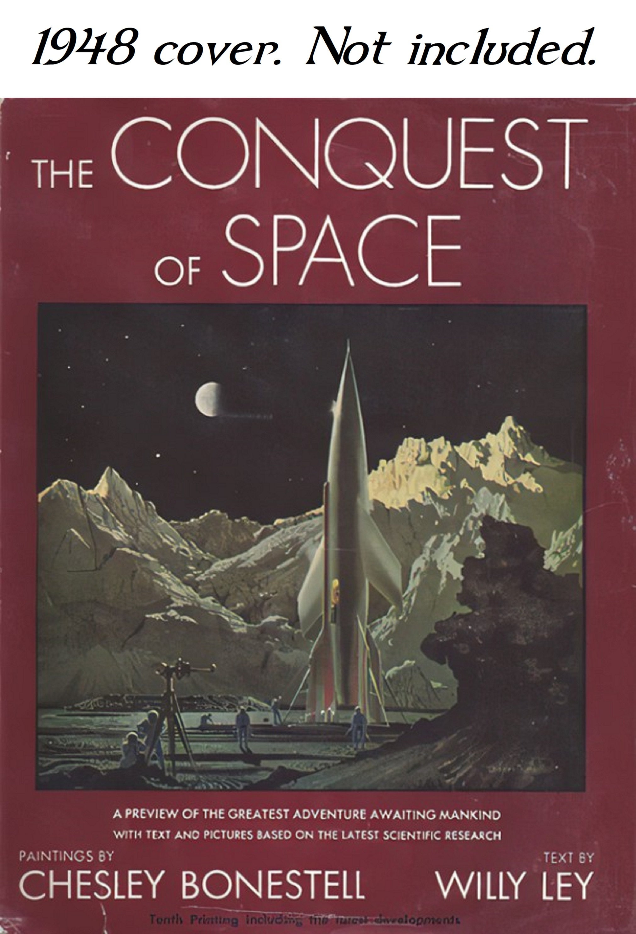 Conquest of Space Preliminary Study – by Charles Bonestell – Vintage ...