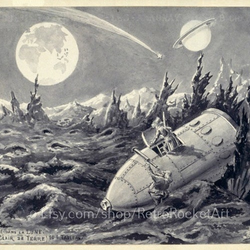 A Trip to the Moon Storyboard Georges Méliès 8.5x11 Print - Etsy