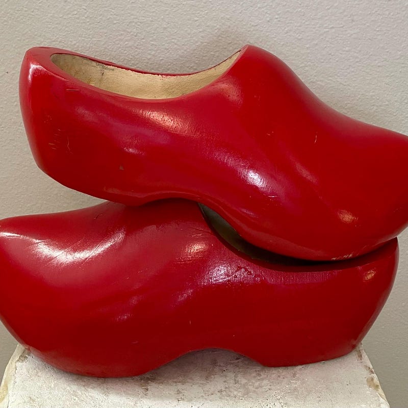 Dutch Wooden Shoes Red - Etsy