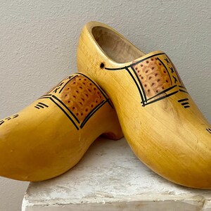Vintage Hand-painted Wooden Dutch Clogs - Holland Decor, Size 25 - Etsy