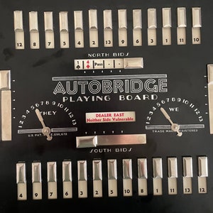 1930's Autobridge Textolite Model / Play Yourself Bridge Board Game ...