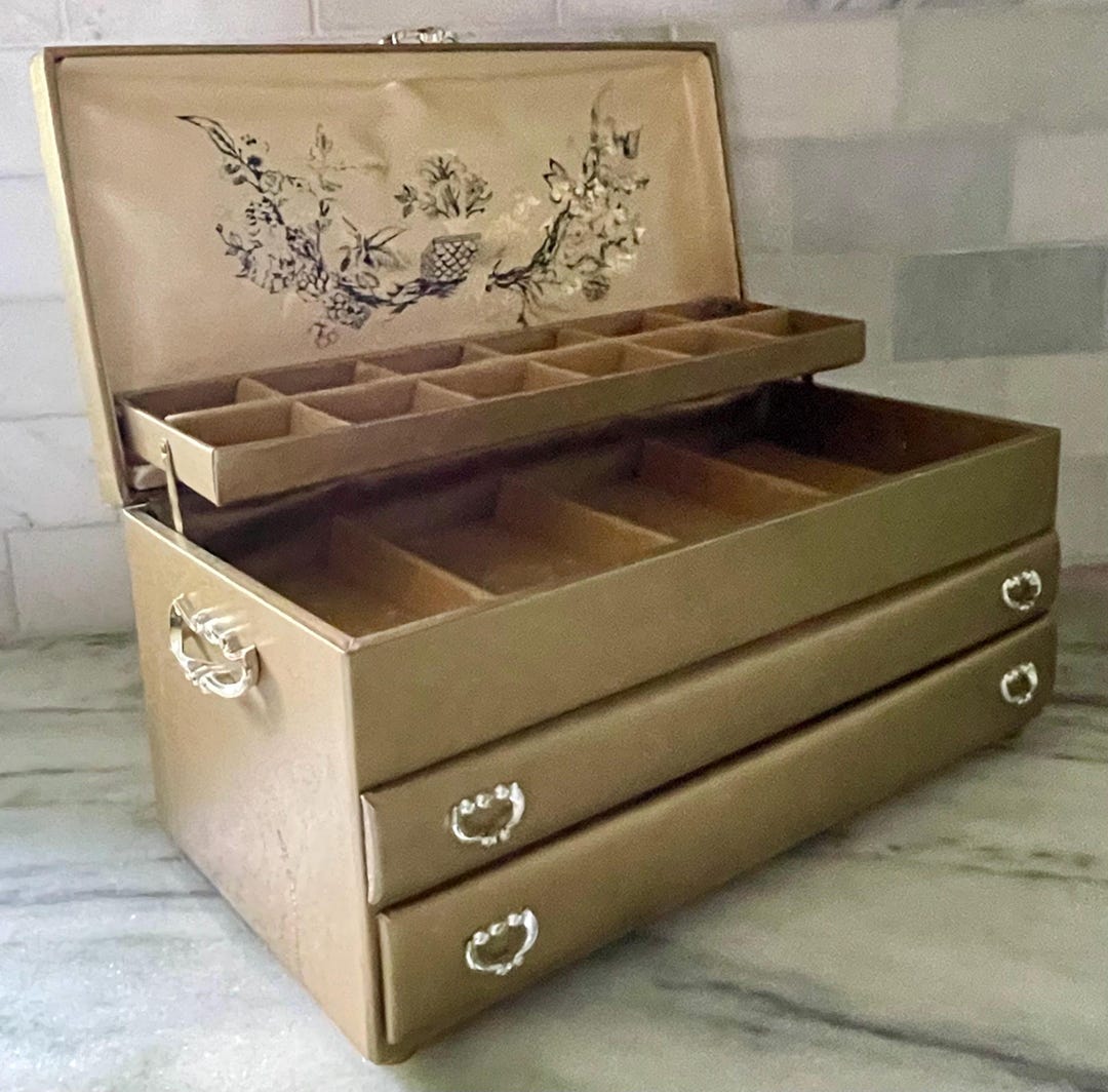 Extra Large Deluxe Lady Buxton Mid Century Modern Jewelry Box / MCM ...