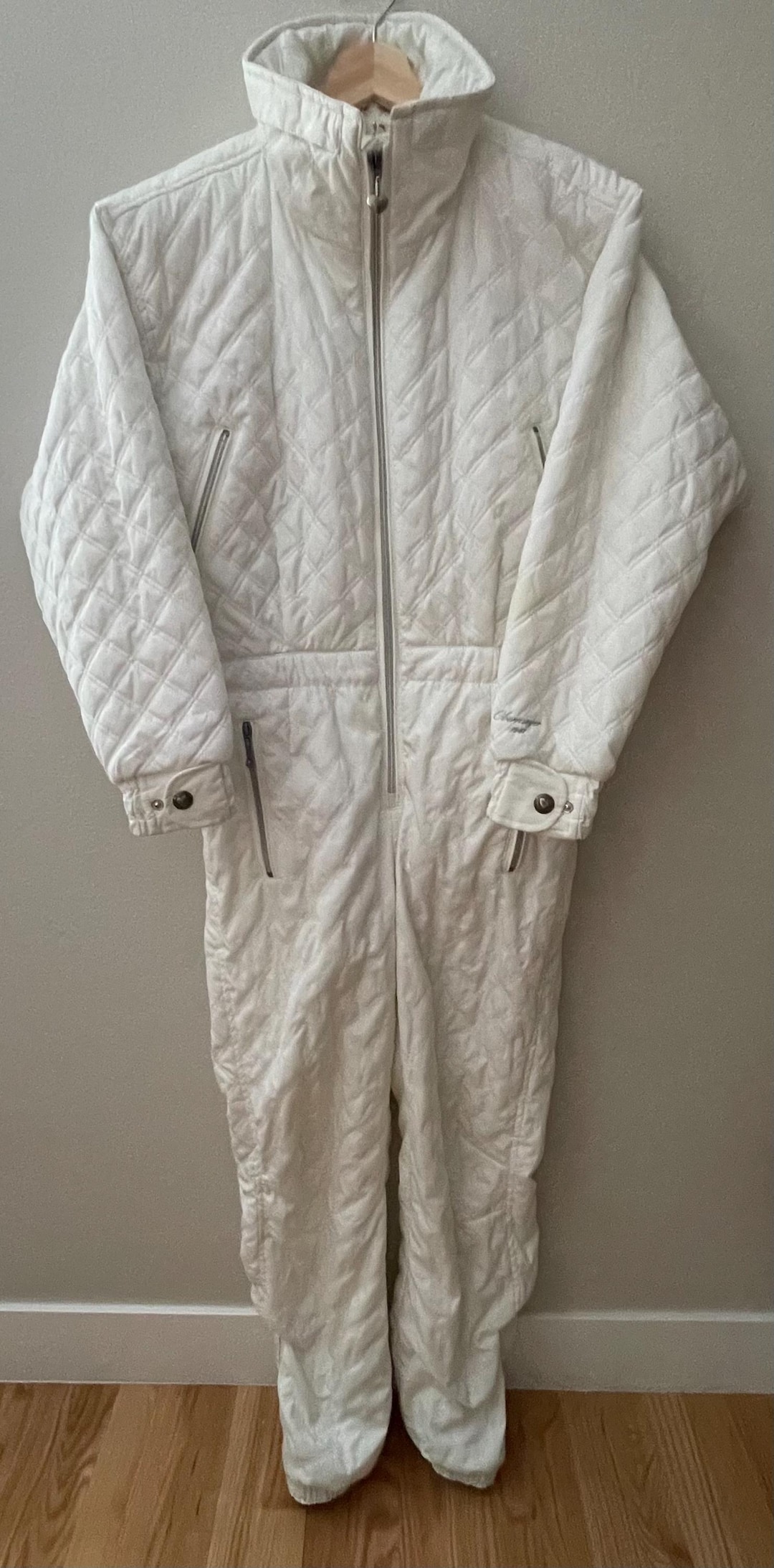 Vintage 90s Obermeyer White Quilted Ski Suit: Women's Size 12 - Etsy
