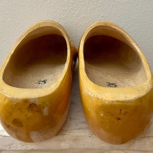 Vintage Hand-painted Wooden Dutch Clogs - Holland Decor, Size 25 - Etsy