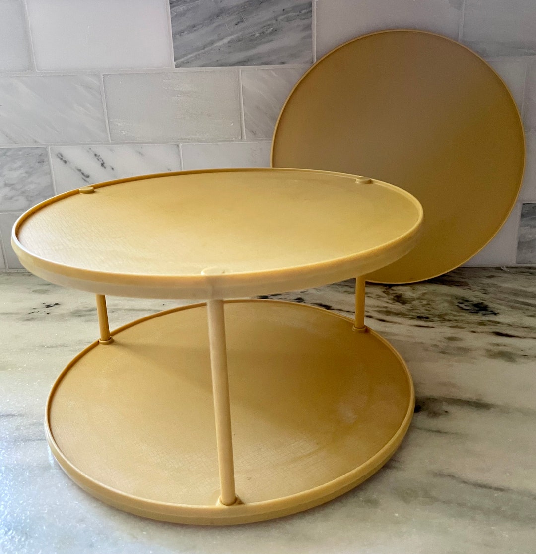 Vintage Rubbermaid Spinning Spice 2 Tier Shelf / Spice Lazy Susan ...