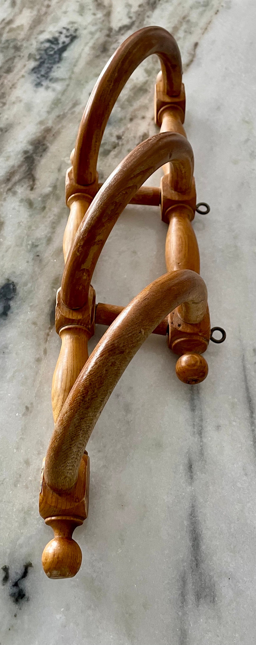 Antique Bistro Style Wall Mount Tea Towel Rack / Vintage Cafe Loops ...
