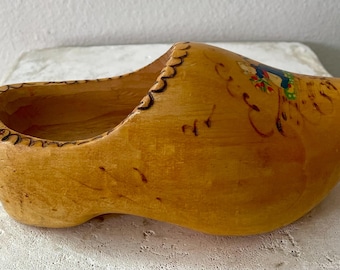 Vintage Wooden Dutch Shoes / Real Children’s Dutch Clogs / Sanded Not ...