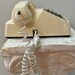 Vintage Corded Push Button Dial Telephone / Old Fashioned Landline ...
