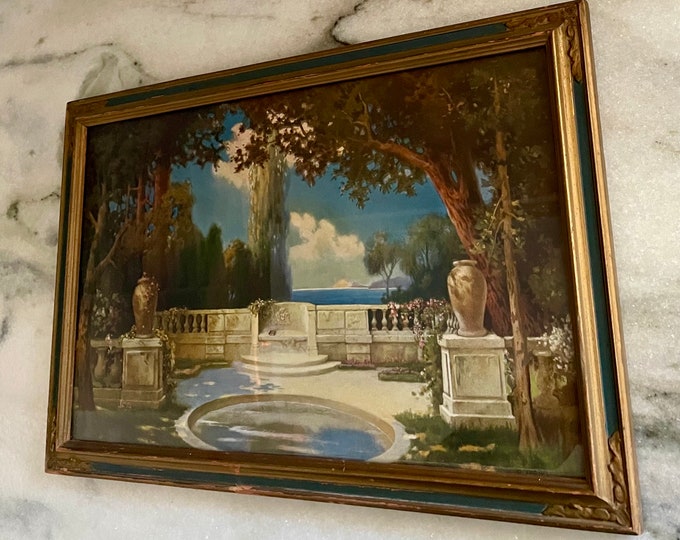 Antique 1920s Robert Atkinson Fox Framed Lithograph Print / the Magic ...