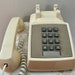 Vintage Corded Push Button Dial Telephone / Old Fashioned Landline ...