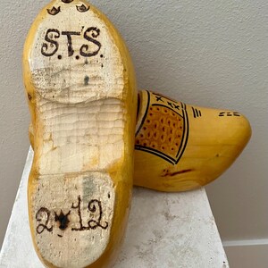 Vintage Hand-painted Wooden Dutch Clogs - Holland Decor, Size 25 - Etsy