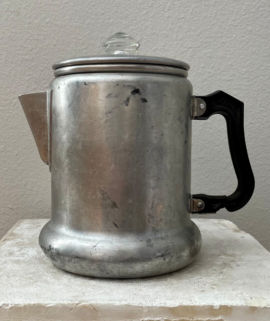 MCM Vintage Aluminum Ware Percolator /MCM Small Stovetop Coffee Maker ...