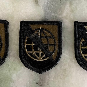 Vintage U.S. Army Strategic Communications Comand Patches / Set of 3 / Crest Embroidery Patches ...