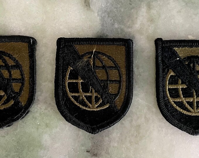 Vintage U.S. Army Strategic Communications Comand Patches / Set of 3 / Crest Embroidery Patches ...