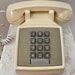 Vintage Corded Push Button Dial Telephone / Old Fashioned Landline ...