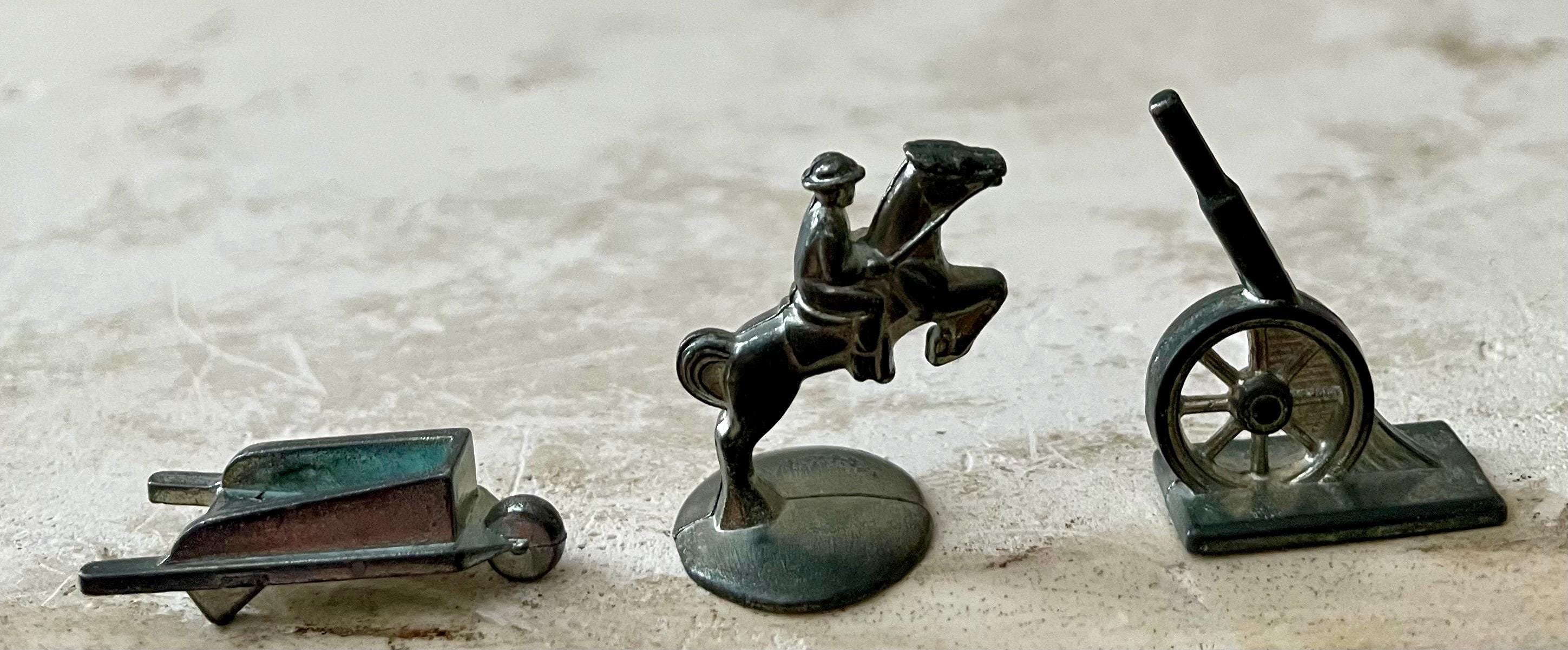 Vintage Monopoly Game Pieces: 8 Metal Tokens - Etsy