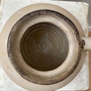 Antique Primitive Stoneware Pottery / Crock Pot With Lid and Handle ...