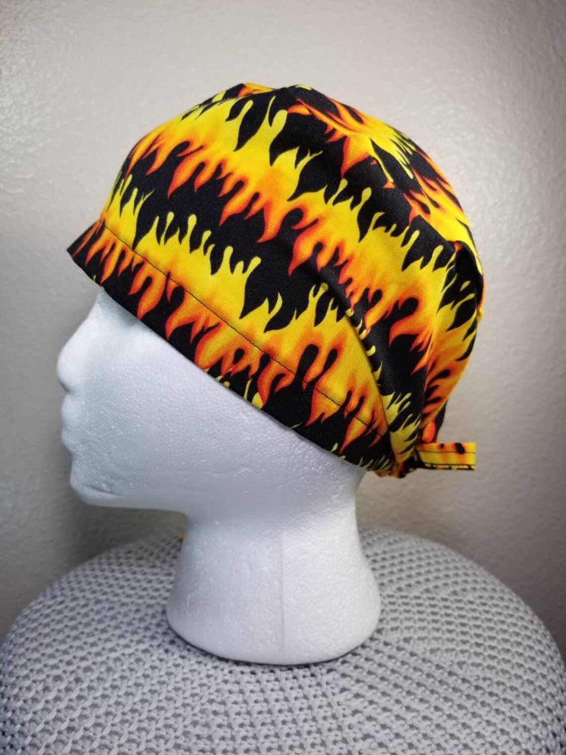 Fire Flame Surgical Cap - Etsy