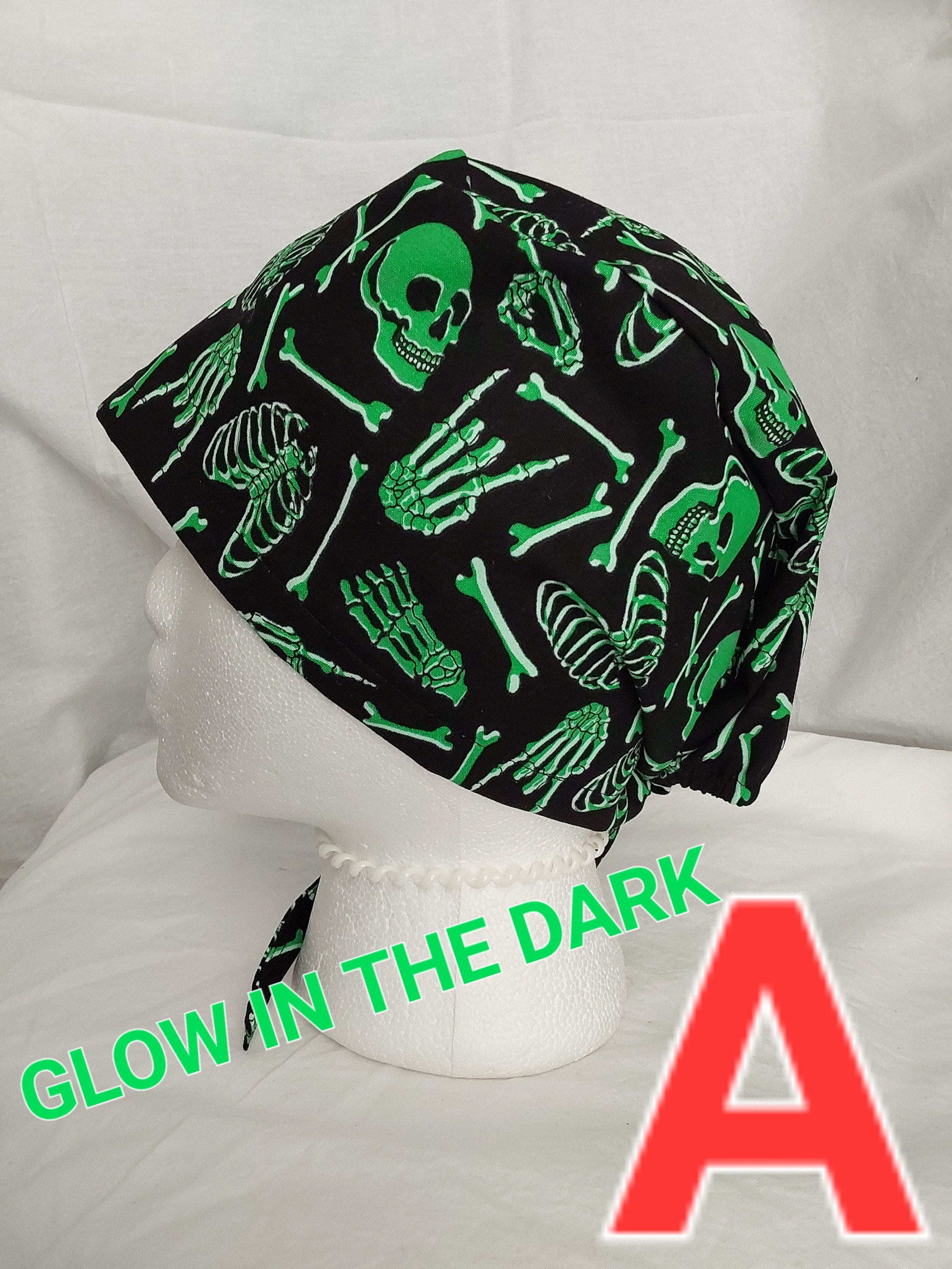 Skeleton Halloween Print Surgical Cap - Etsy