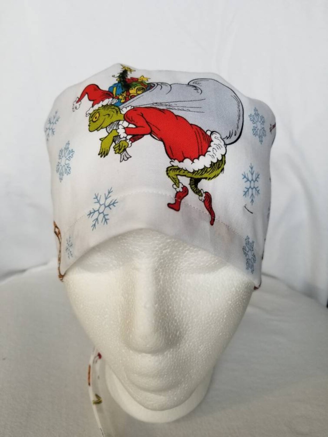 Grinch Christmas Surgical Cap - Etsy