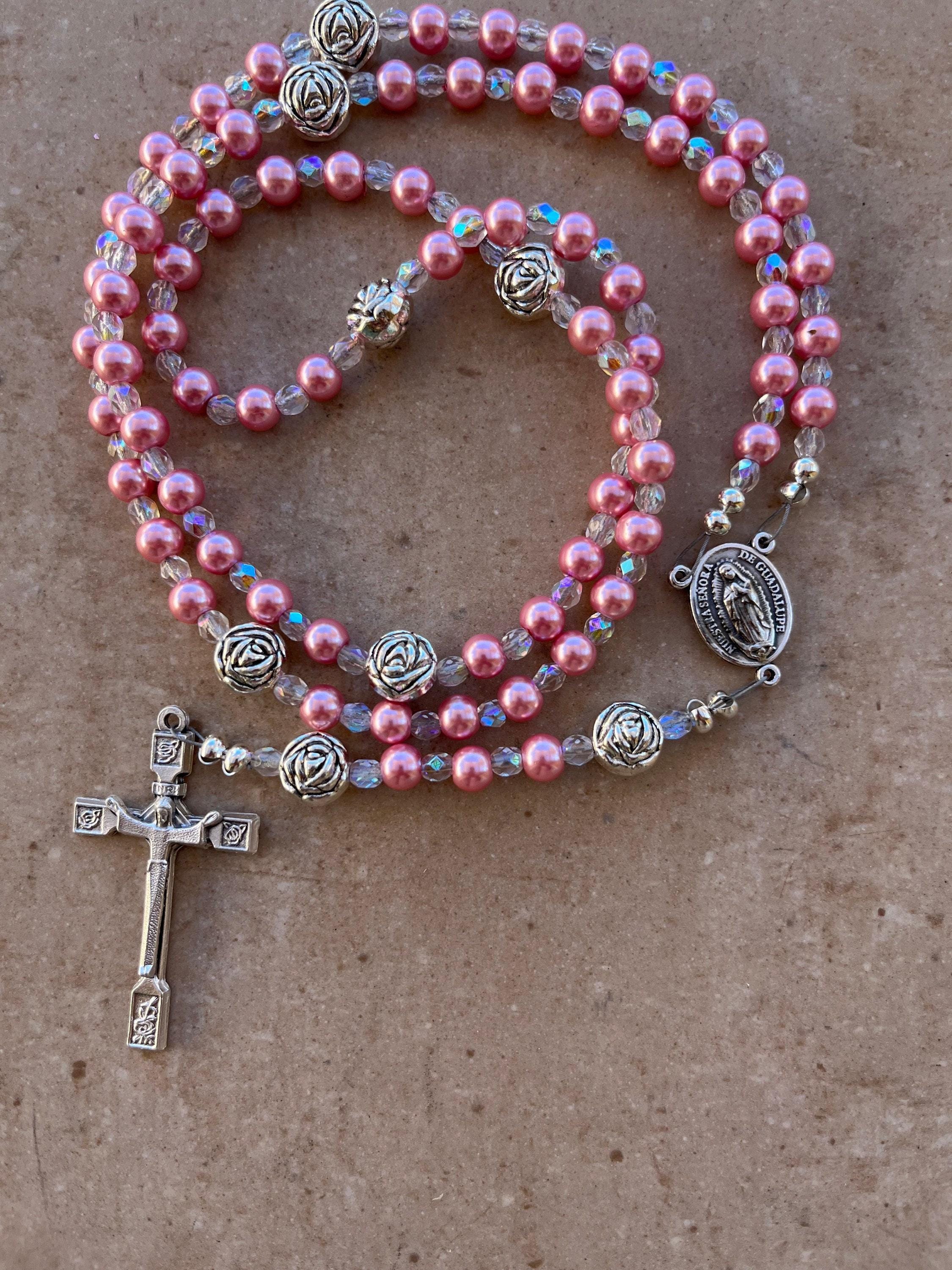Seven Joys of Mary, Franciscan Crown Rosary 6 Mm Bead Choices, Prayers ...