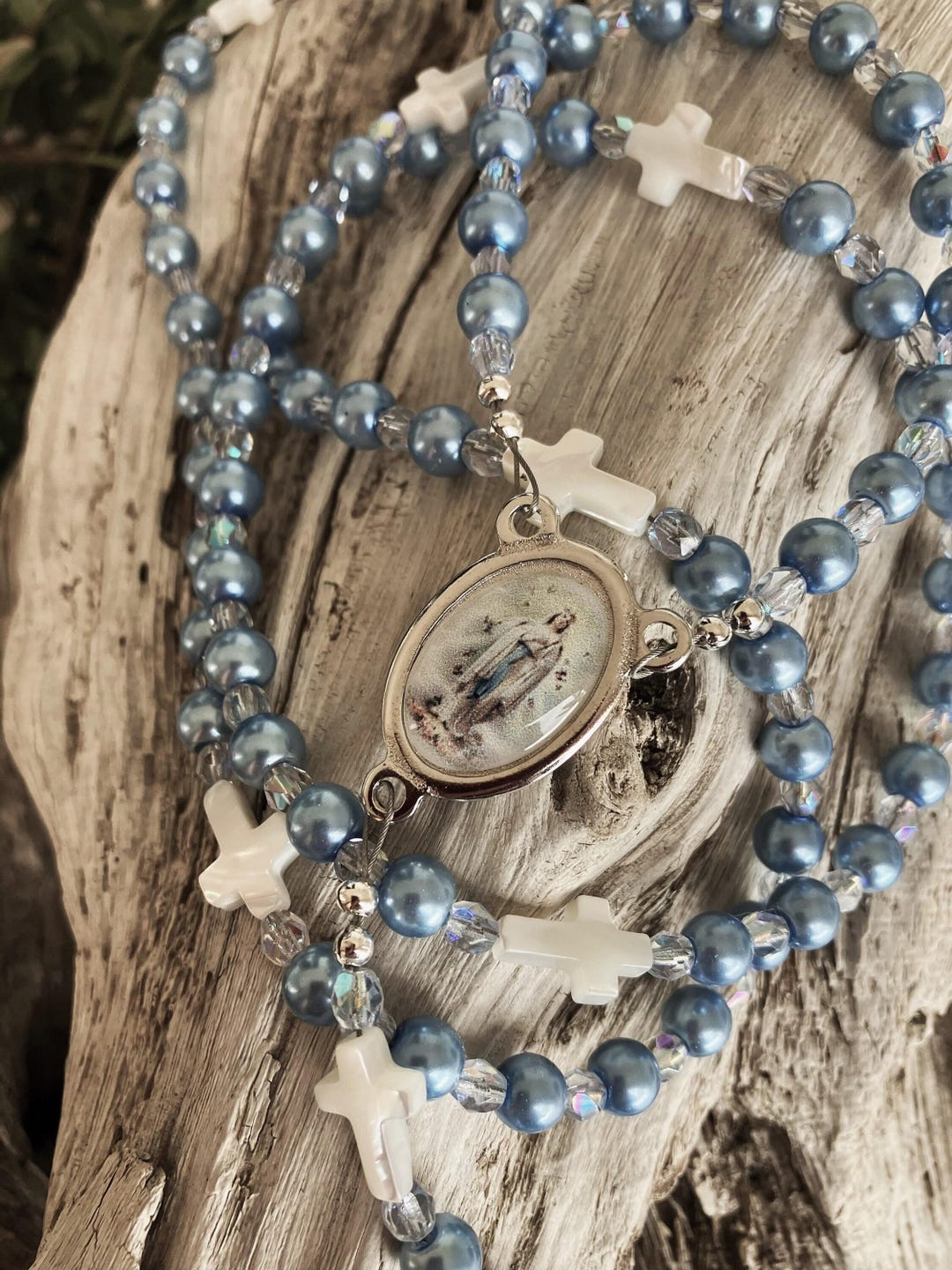 Seven Joys of Mary, Franciscan Crown Rosary 6 Mm Bead Choices, Prayers ...