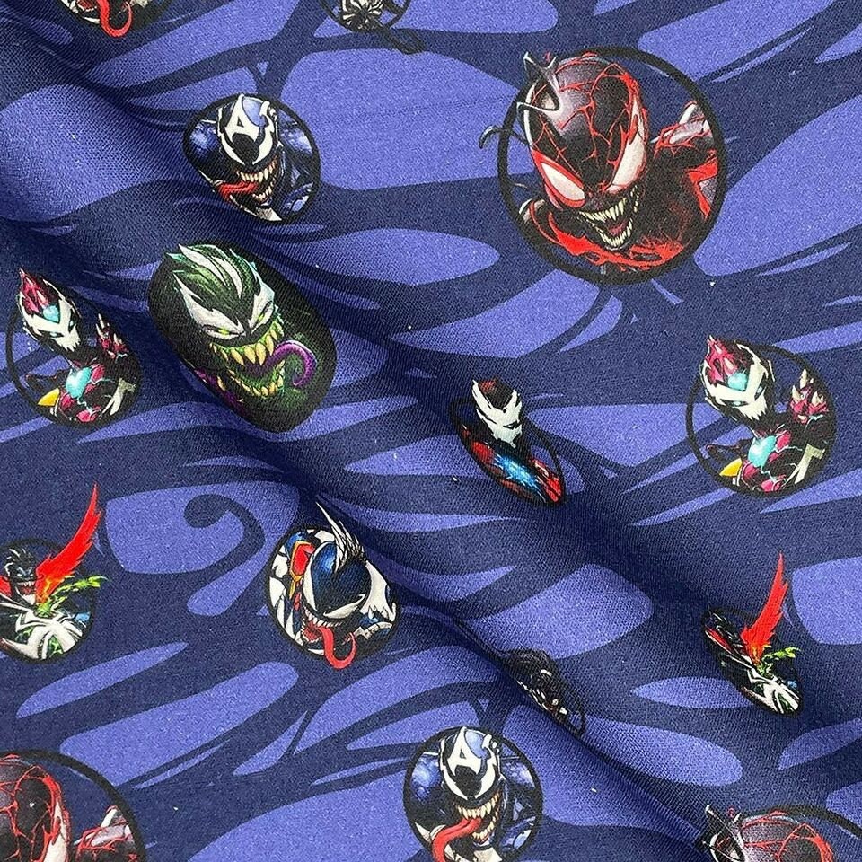 Marvel Avengers Fabric Captain America Thor Black Widow 140cm Wide 100% ...
