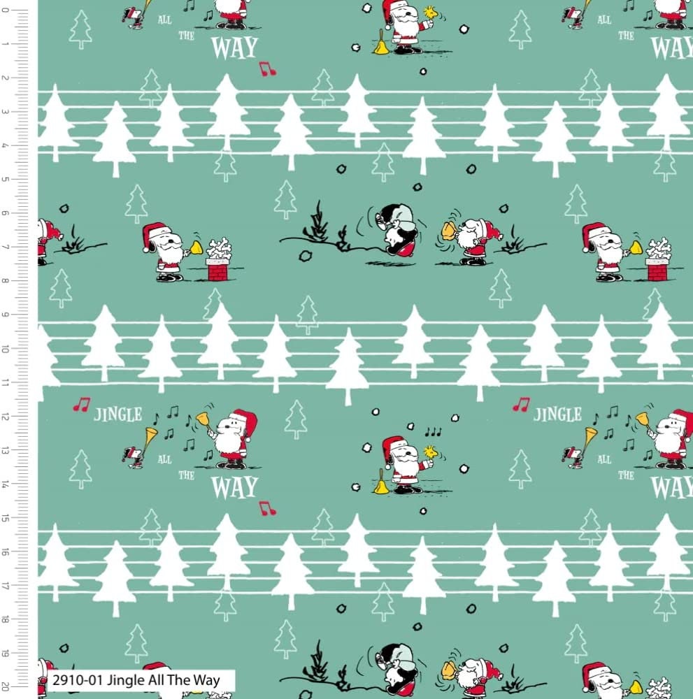 The Craft Cotton Co - Peanuts Snoopy's Christmas Fat Quarters Bundle 5 ...