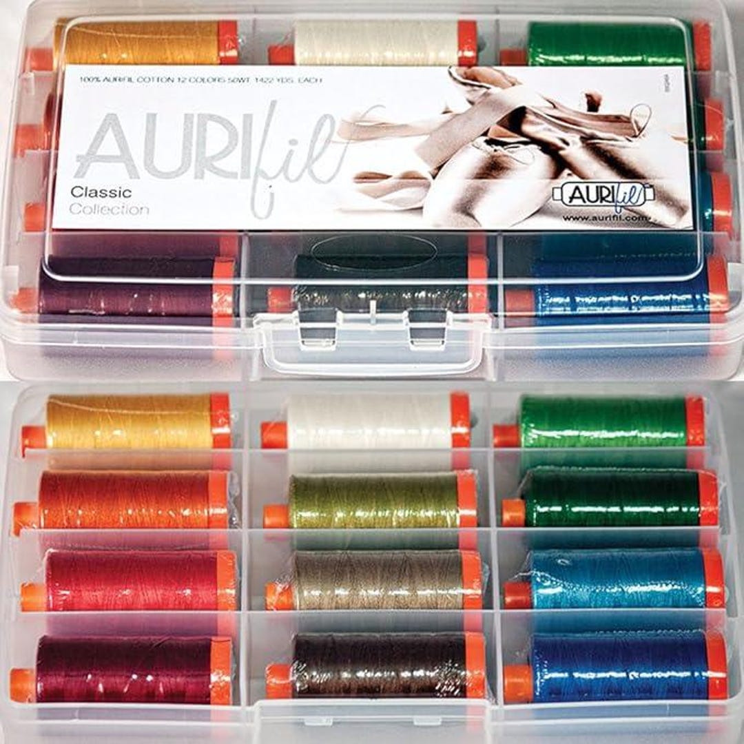 Aurifil Thread Set Classic Collection 50wt Cotton 12 Large (1422 Yard ...