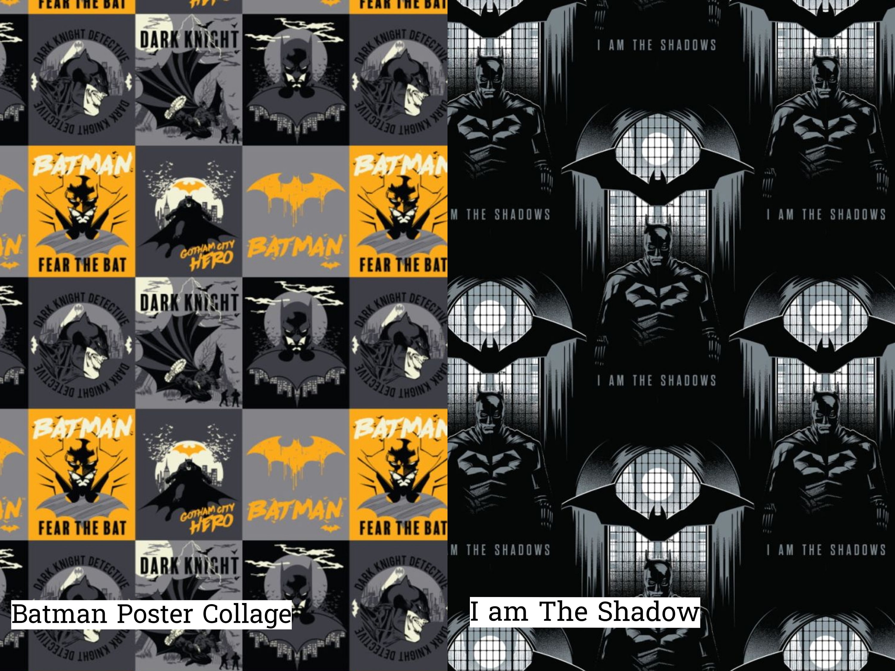 Batman Fabric DC Comics Fabric 112cm Wide 100% Cotton Choice - Etsy